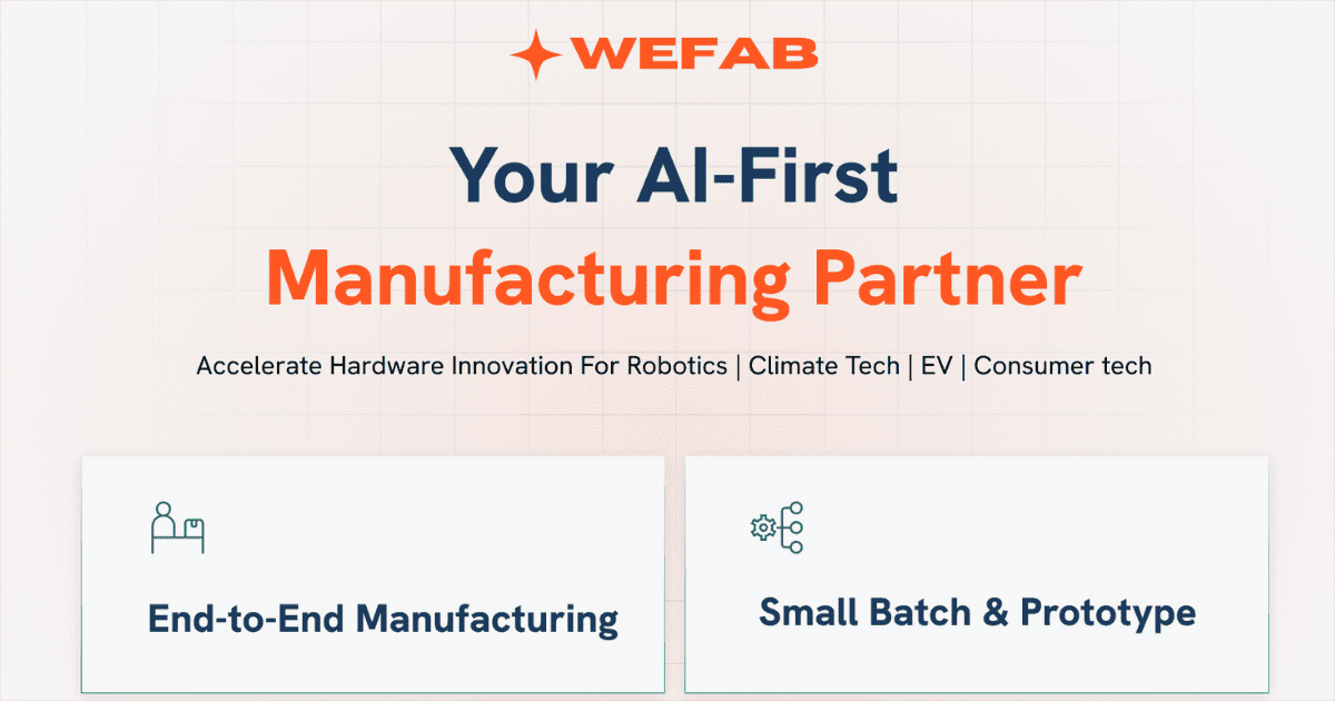 Wefab: AI-Native Manufacturing for Hardware Innovators